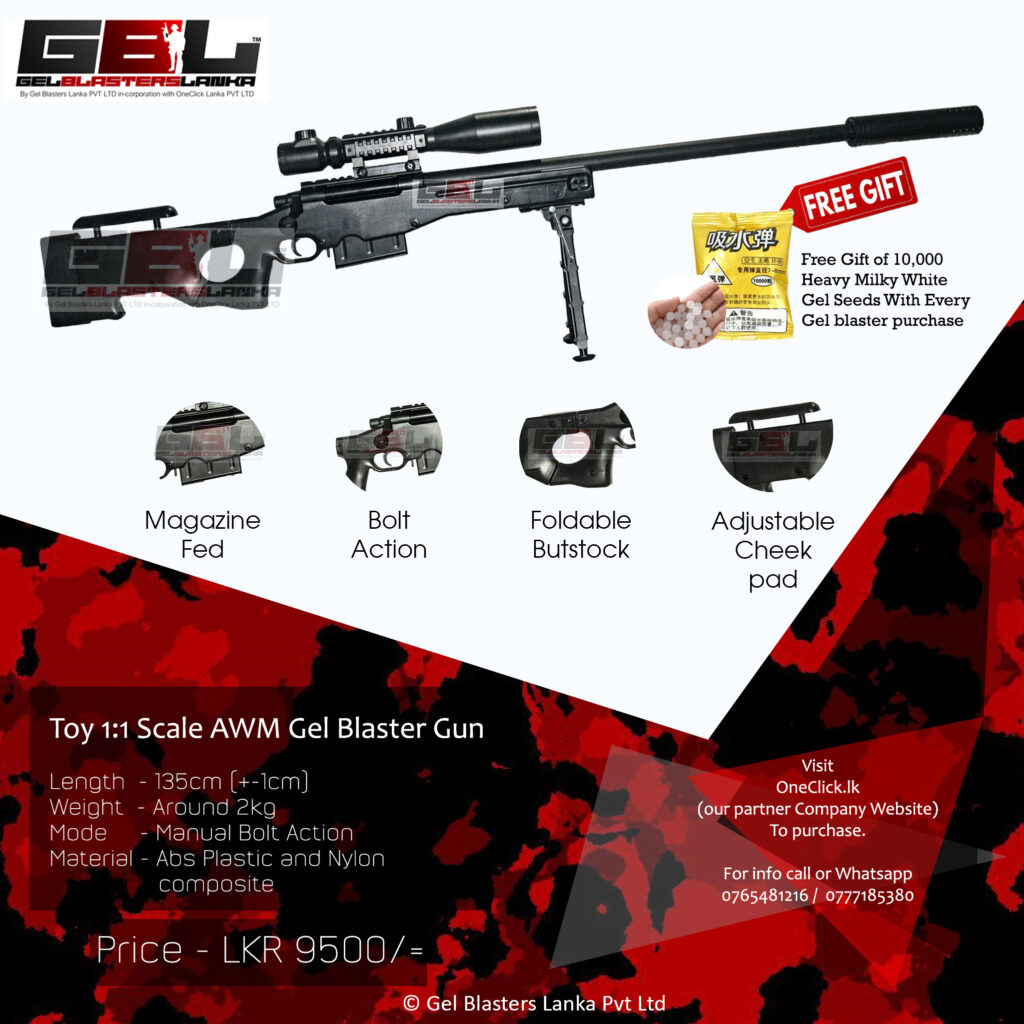 Gel Blaster AWM 1:1 Scale (Bolt Action) 1:1 Scale Toy AWM Bolt Action