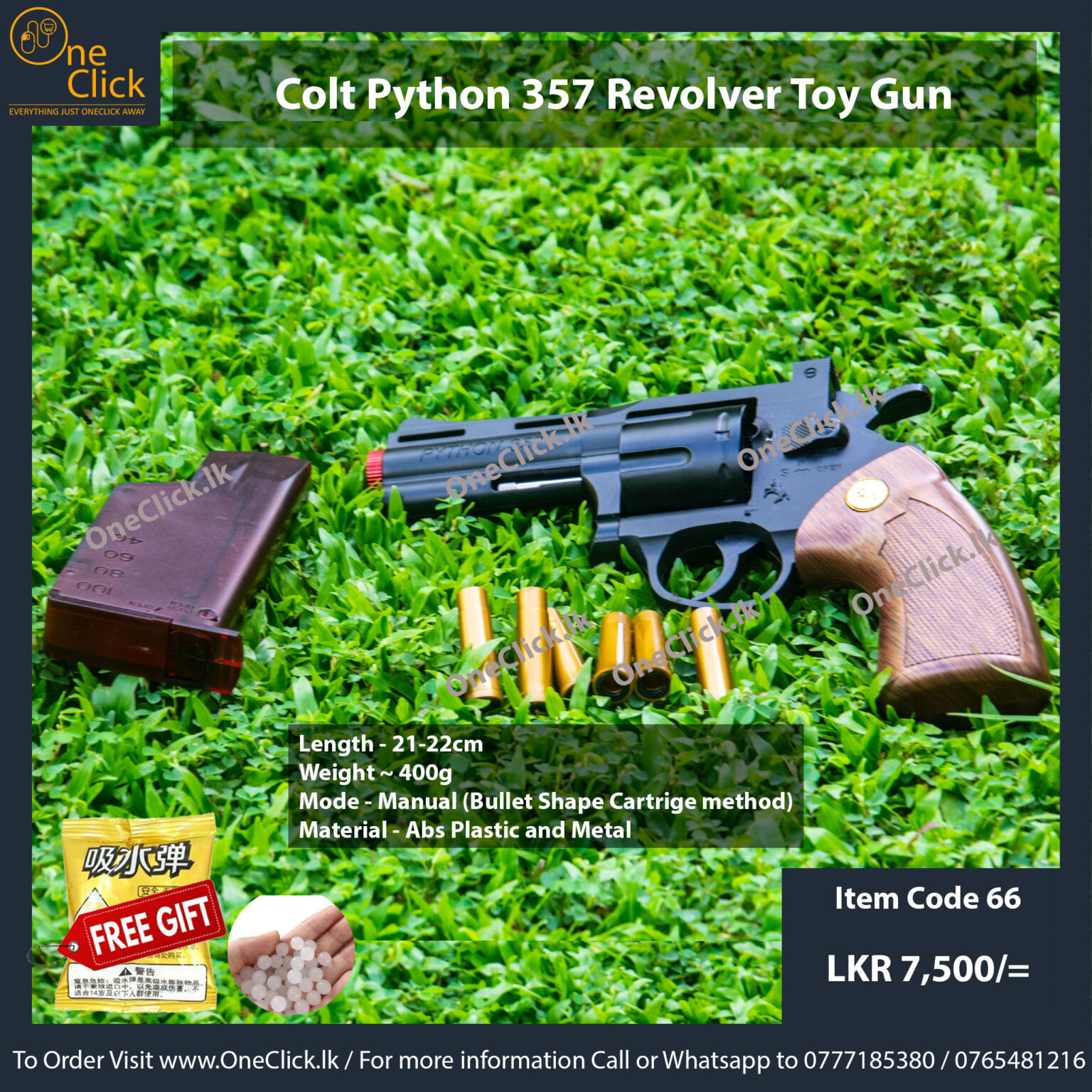 Colt Phython 357 Revolver Toy Gel blaster gun