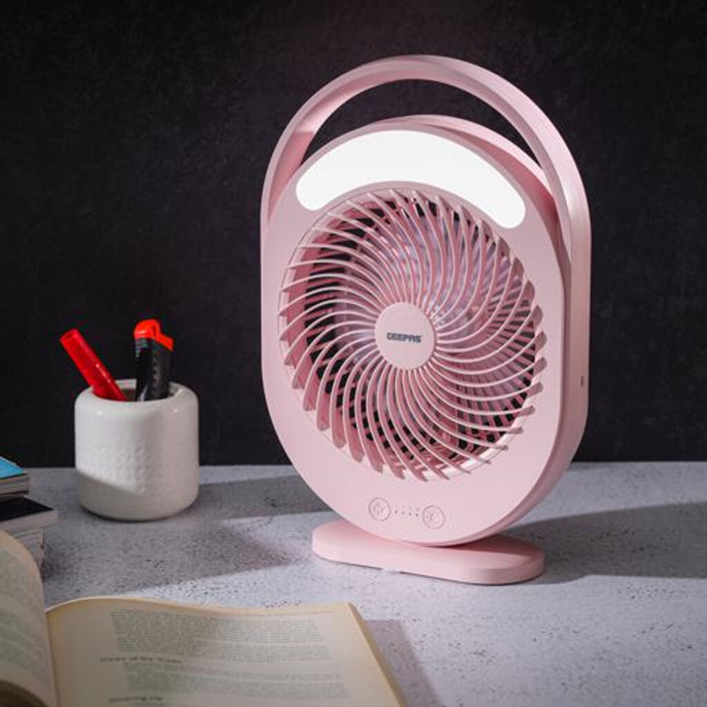 GEEPAS Rechargeable Fan 6 inch GEEPAS Rechargeable Fan