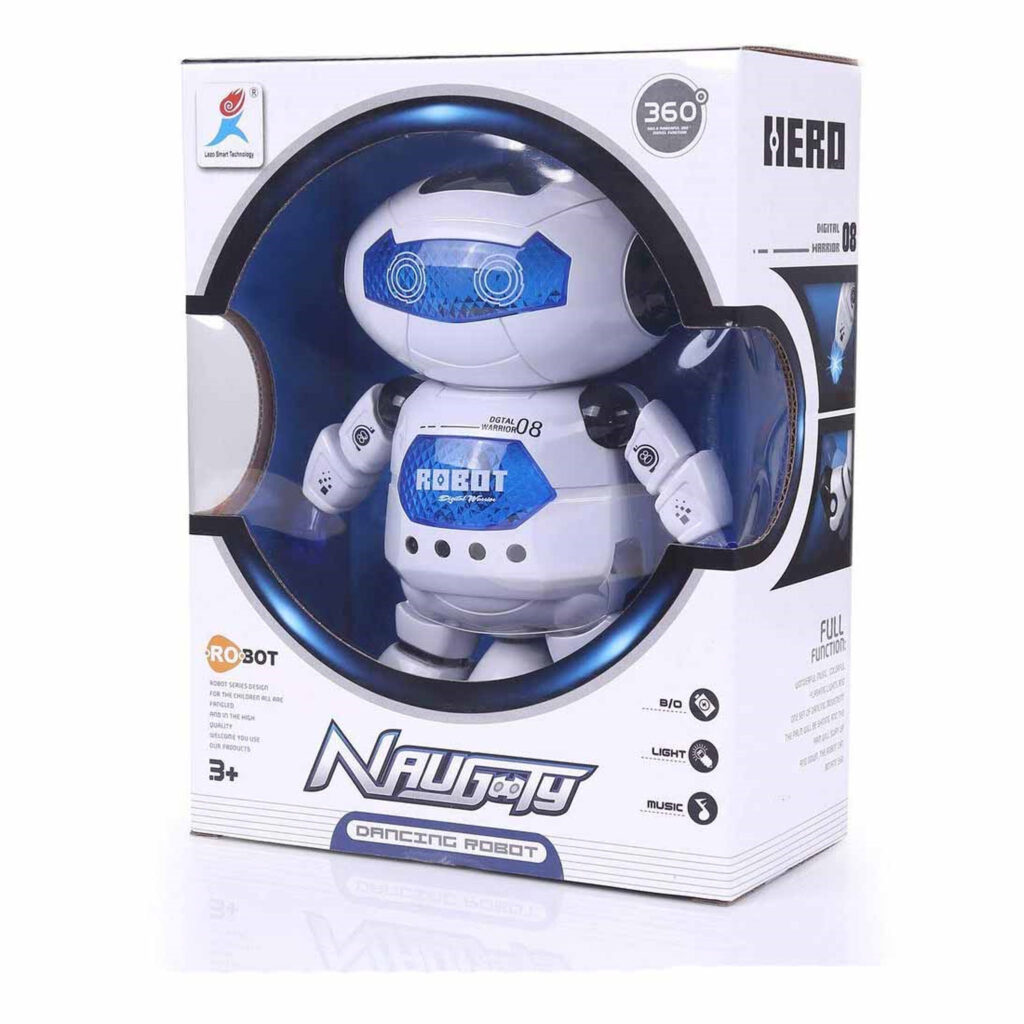 Dancing Robot with 3D Lights and Music, Multi Color Lights - OneClick