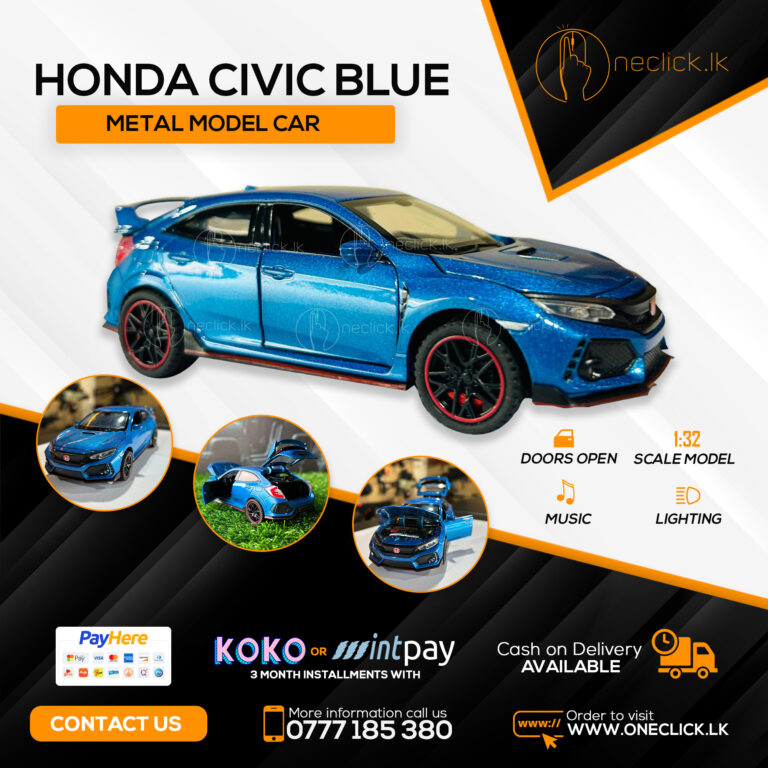 Honda Civic Model Car (Blue)