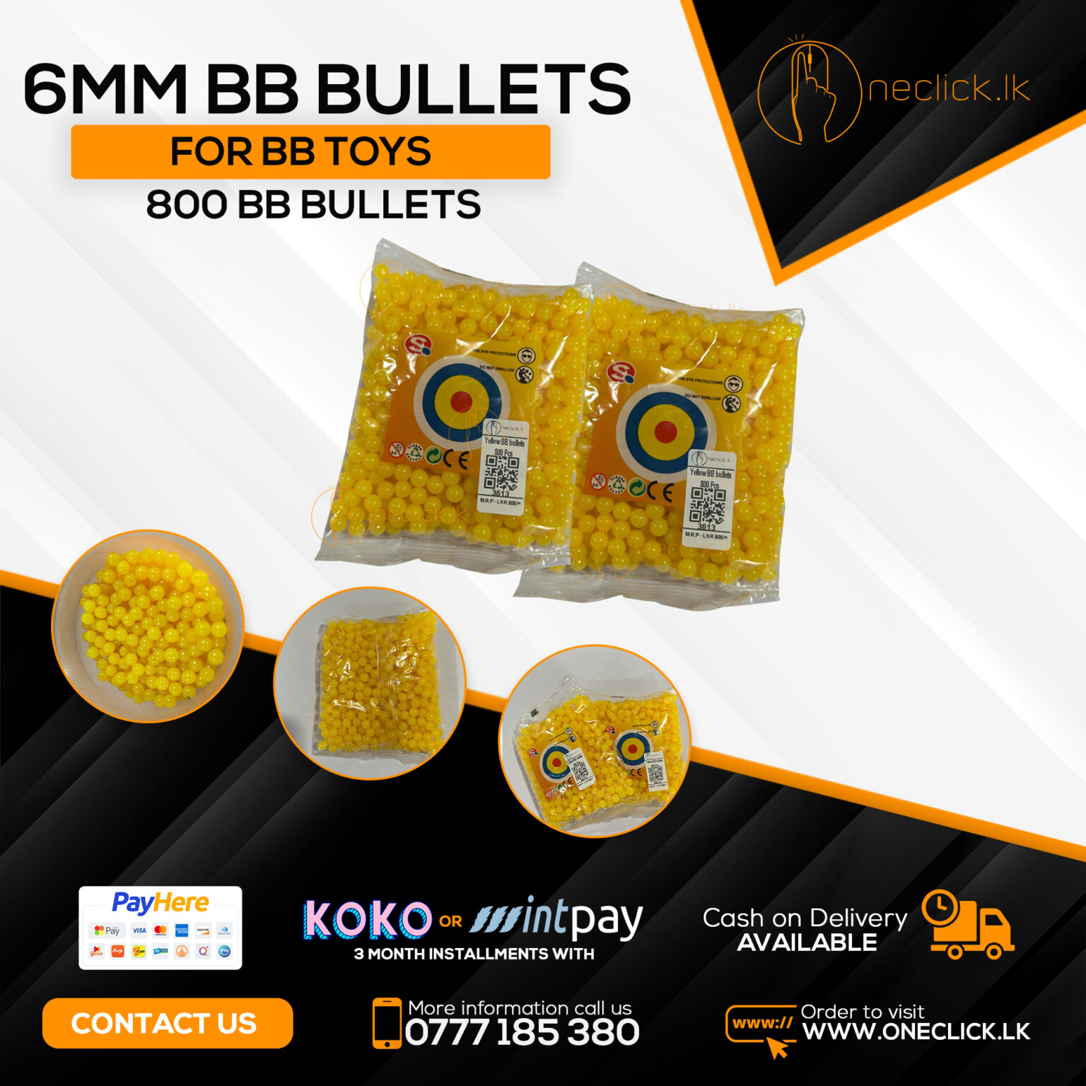 6mm BB Bullets for BB Toys 800Pcs
