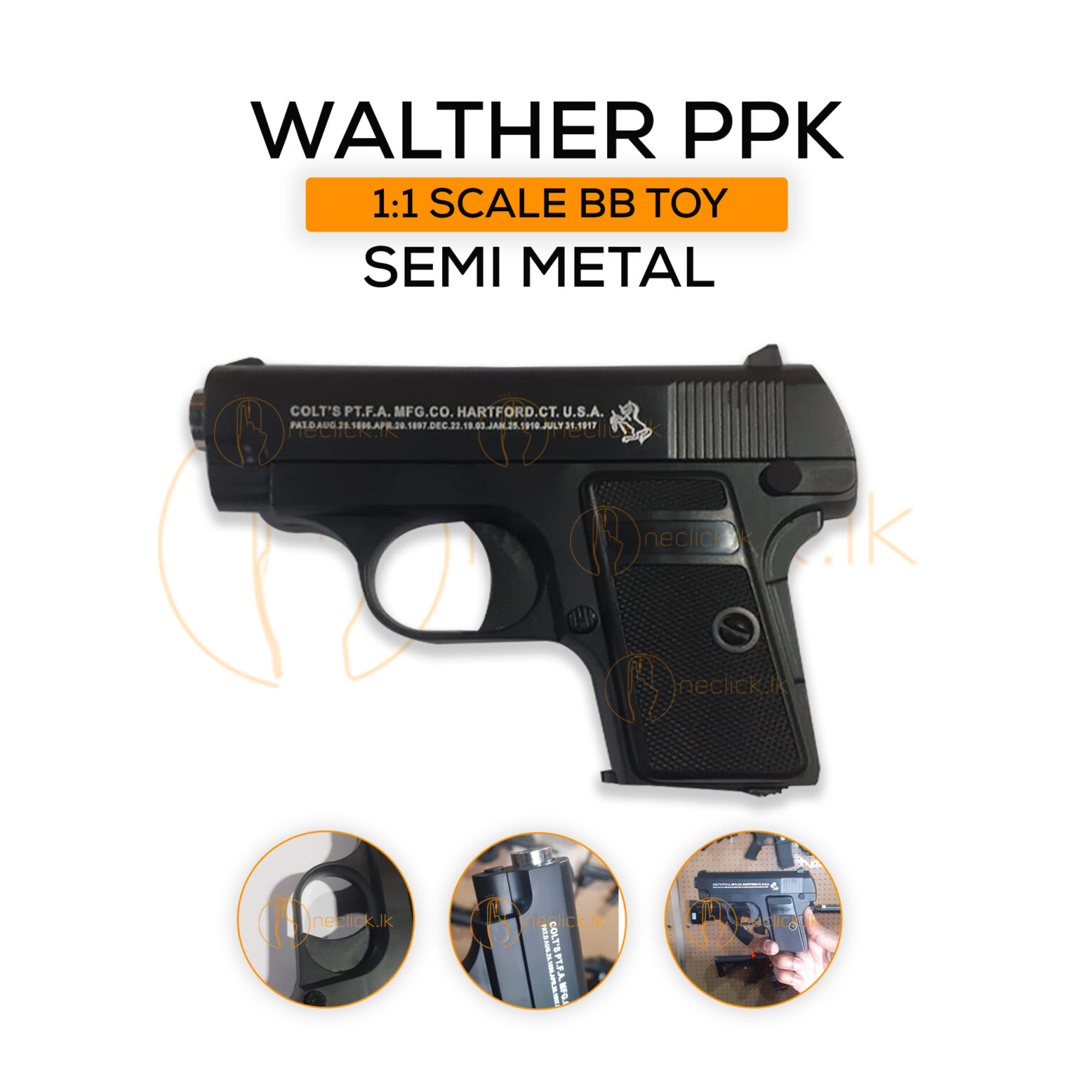 Walther PPK (Semi-Metal) 1:1 Scale