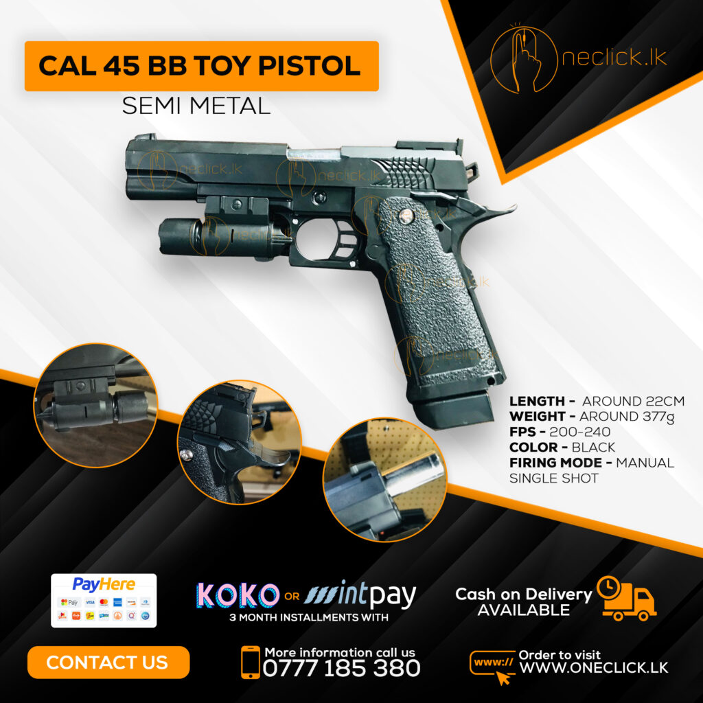 CAL 45 BB Pistol (Semi- Metal)