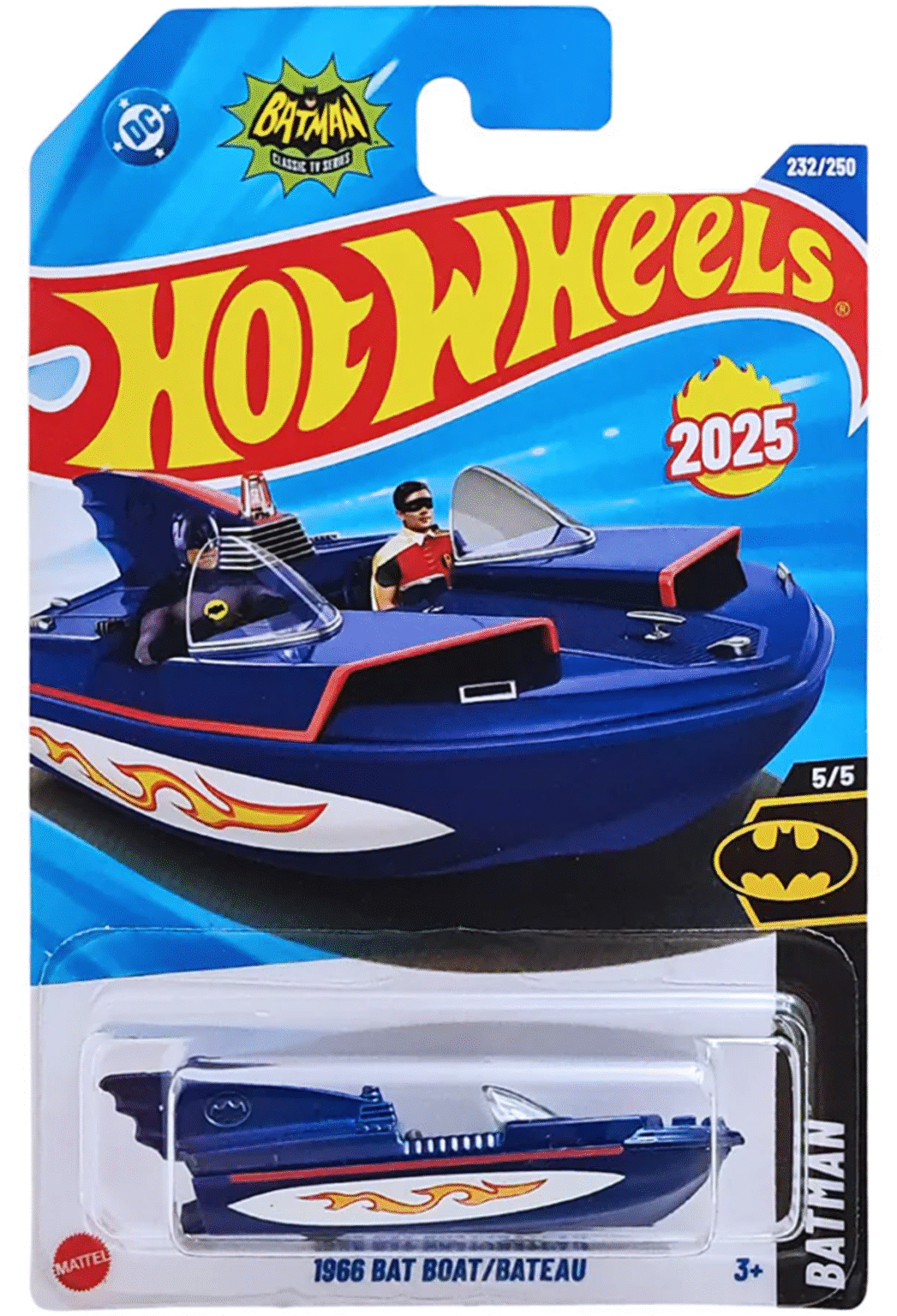 Hot Wheels 1.64 - BATMAN- 1966 BAT BOAT/BATEAU